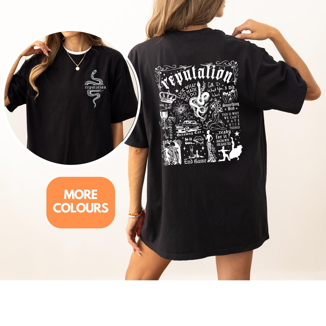 Reputation Album T-shirt: Taylor's Version Concert Tee, Swiftie Gift ...