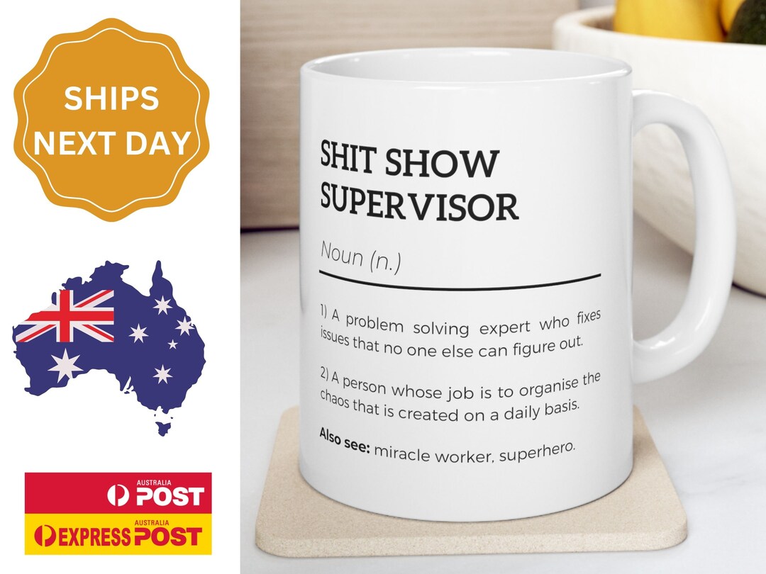 Shit Show Supervisor Mug, Gift for My Boss, Shitshow Mug, Team Manager ...