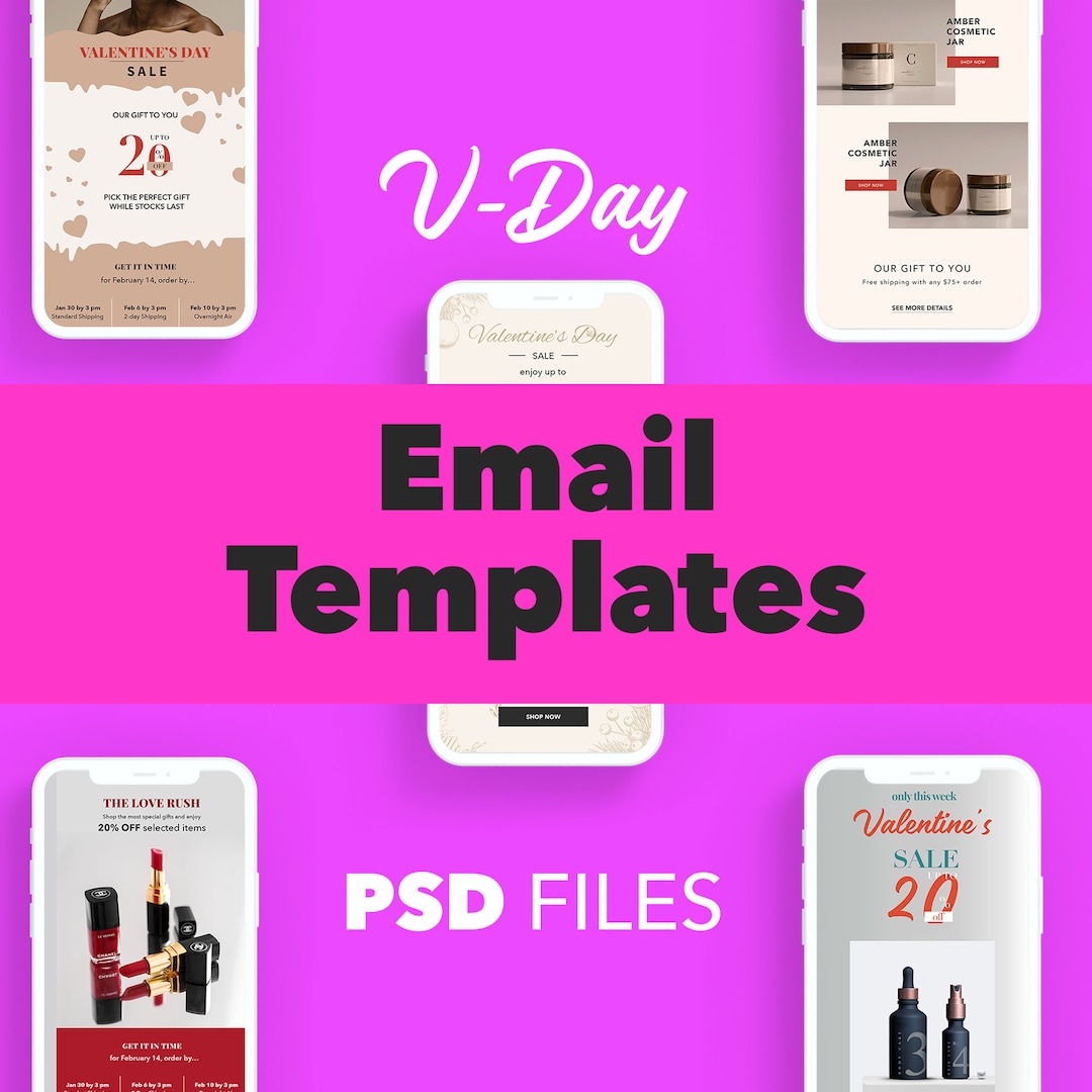 Valentines Email Templates, PSD Files, Editable Newsletter Templates ...