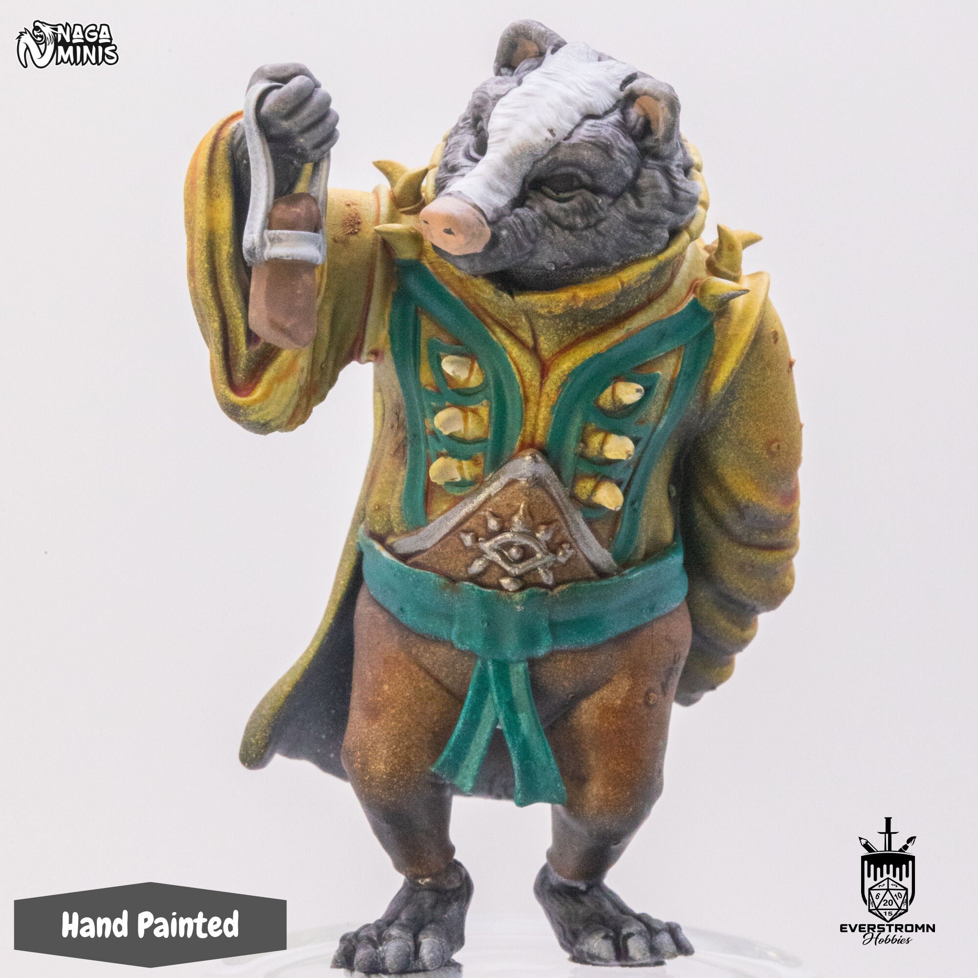 Badger With Lantern Naga Minis Fantasy Miniature Dnd Dungeons and ...