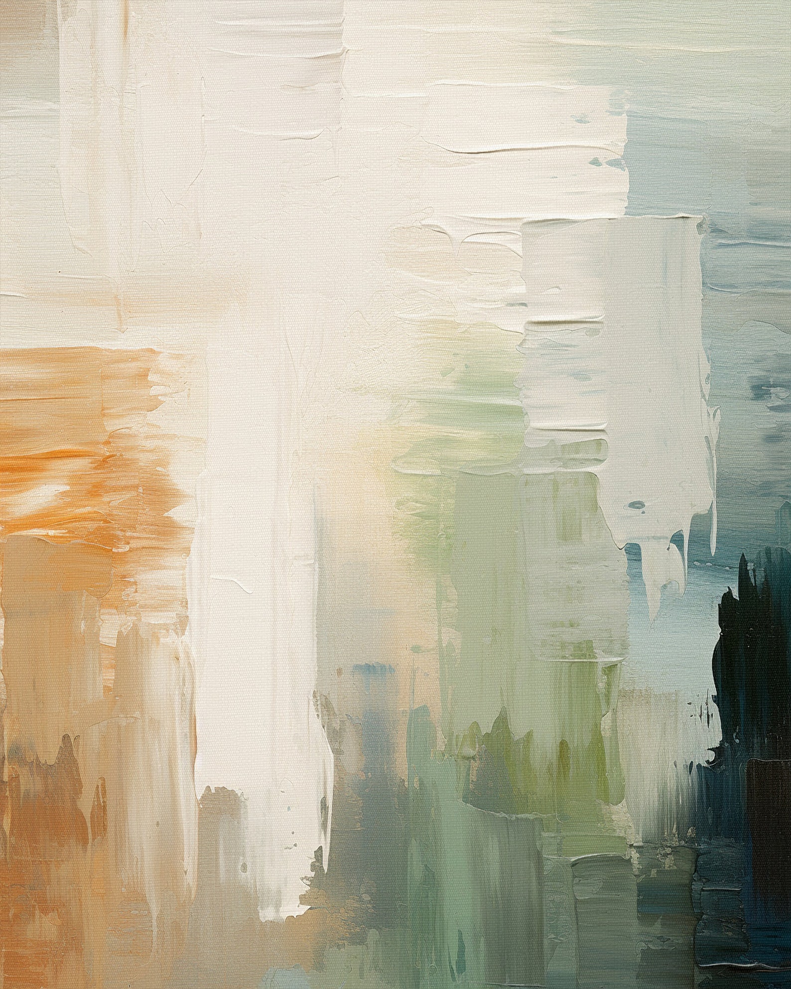 Muted Pastel Colors, Modern Abstract Minimalism, Fine Art PRINT, Large ...