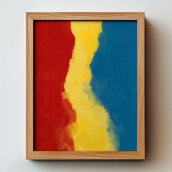 Blue Red Yellow - Etsy