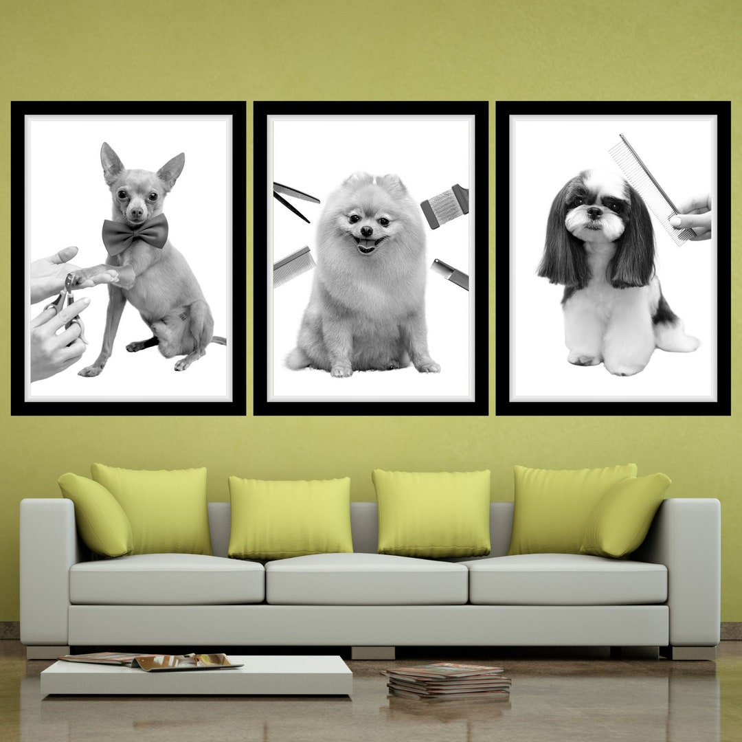 Small Dog Salon Printable Wall Art Dog Grooming Salon Decor Dog Groomer ...