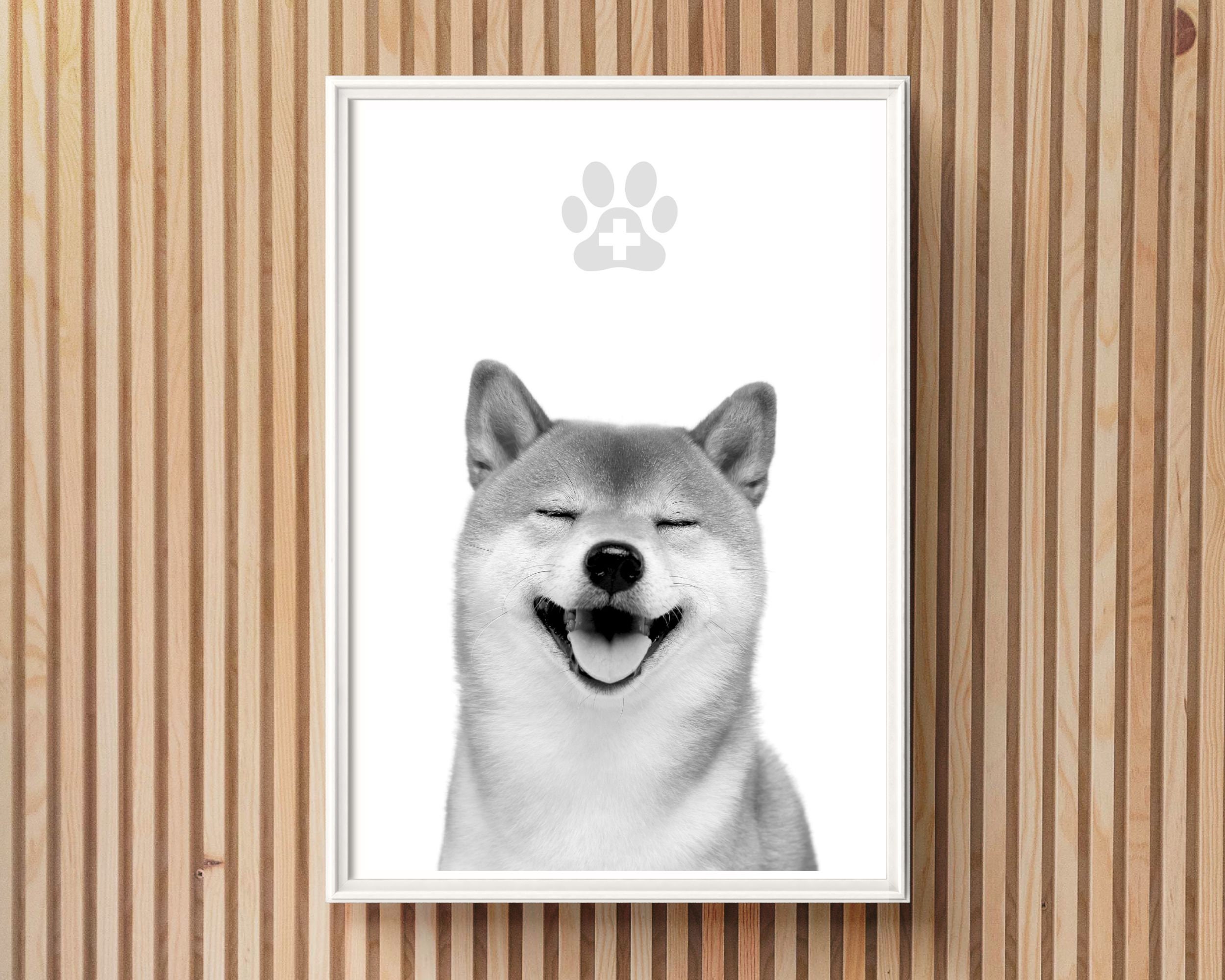 Dog Portrait Vet Printable Wall Art Veterinary Clinic Art Digital Dog ...