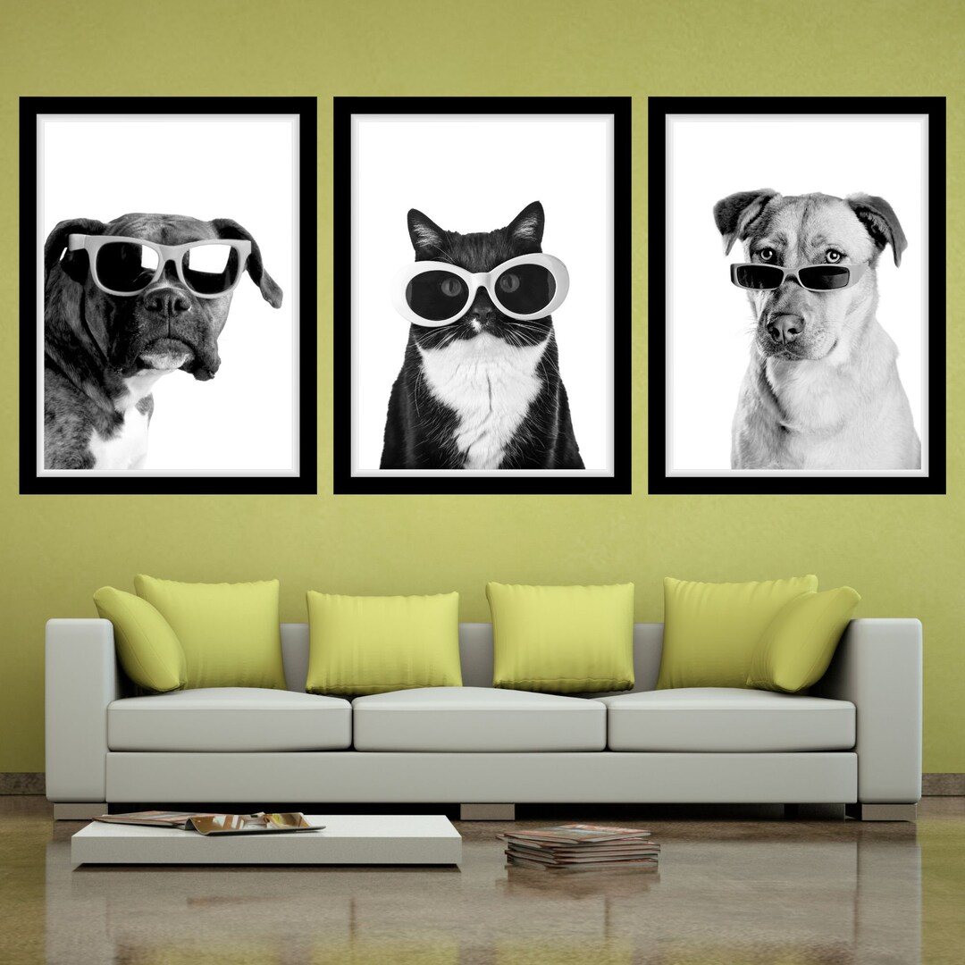 Funny Pet Portait Printable Wall Art Veterinary Office Wall Art Funny ...