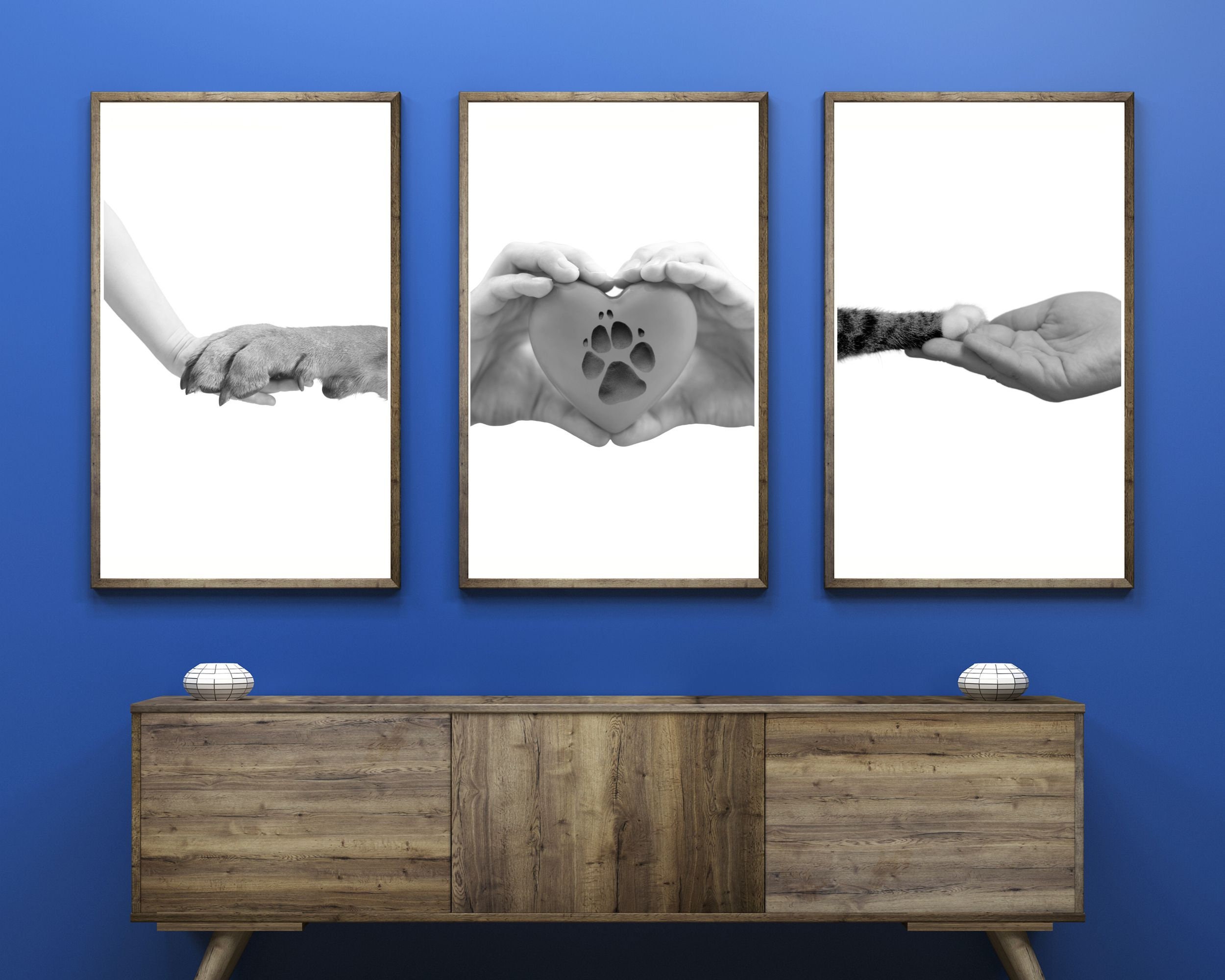 Paw and Hand Printable Wall Art Veterinarian Office Wall Art Dog Paw ...