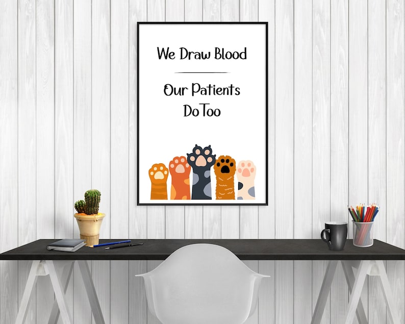 Funny Vet Office Wall Art Vet Clinic Printable Wall Art - Etsy