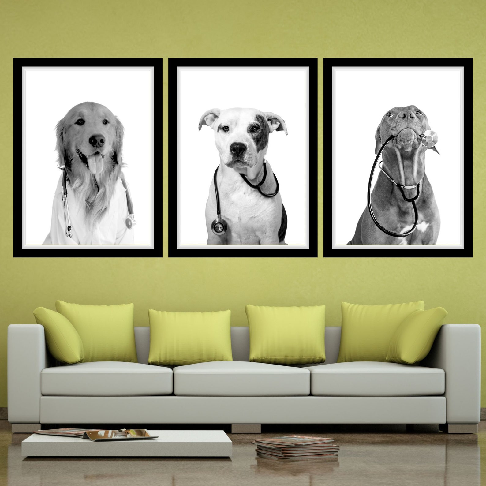 Dog Doctor Printable Wall Art Pet Portrait Veterinarian Clinic Decor ...
