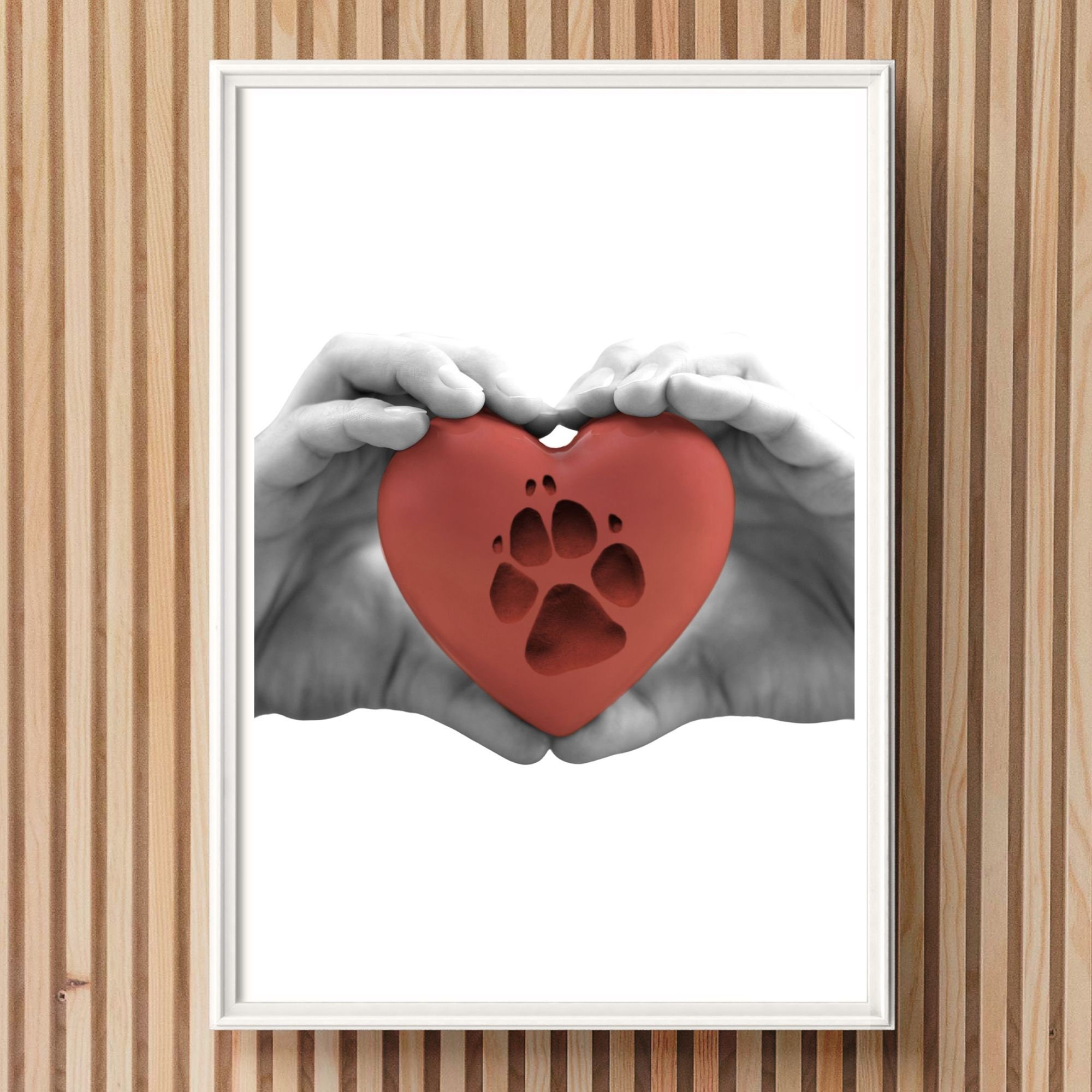 Paw and Hands Color Pop Printable Wall Art Paw Hands Veterinary Office ...