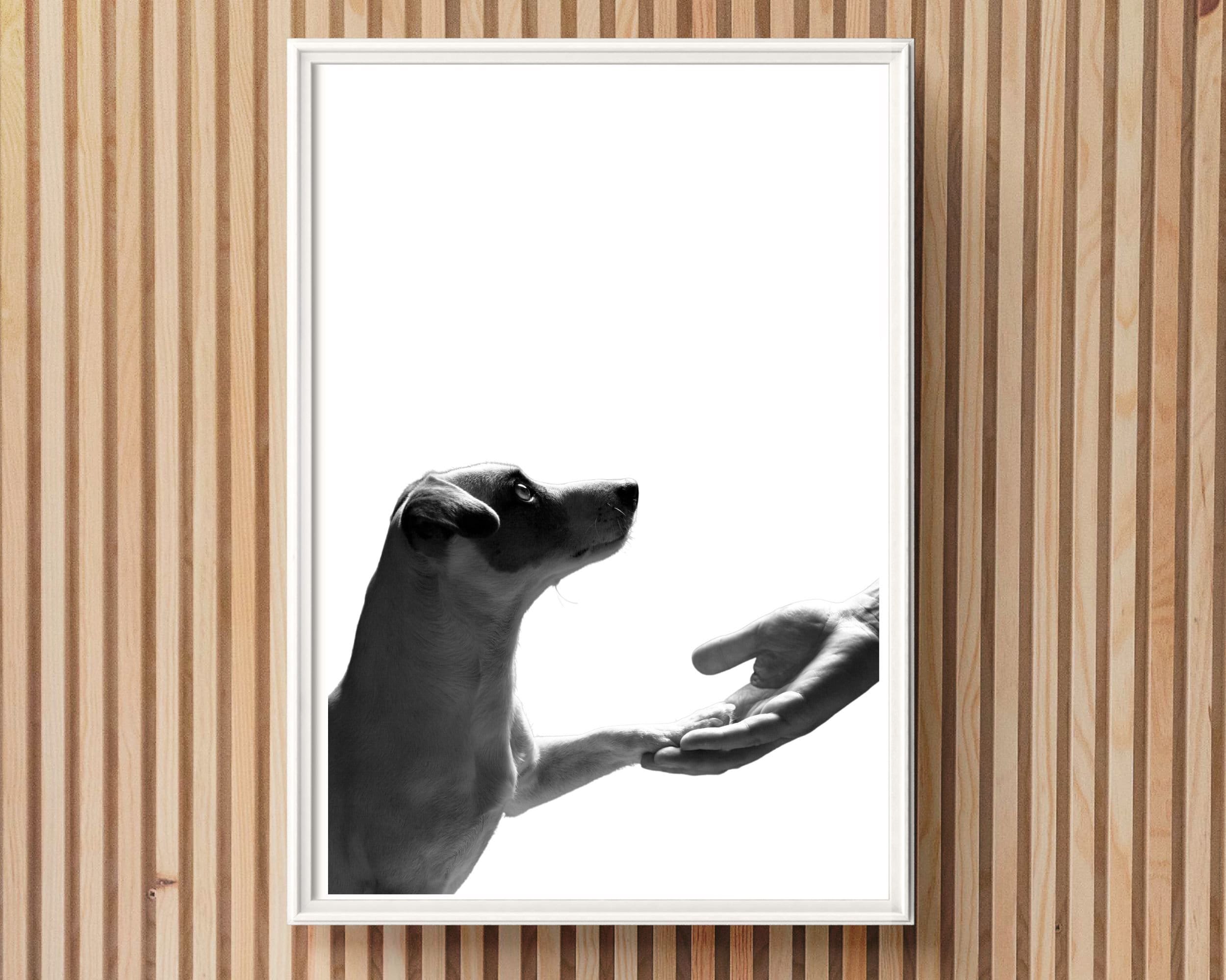 Dog and Cat Handshake Printable Wall Art Veterinary Office Wall Art Dog ...