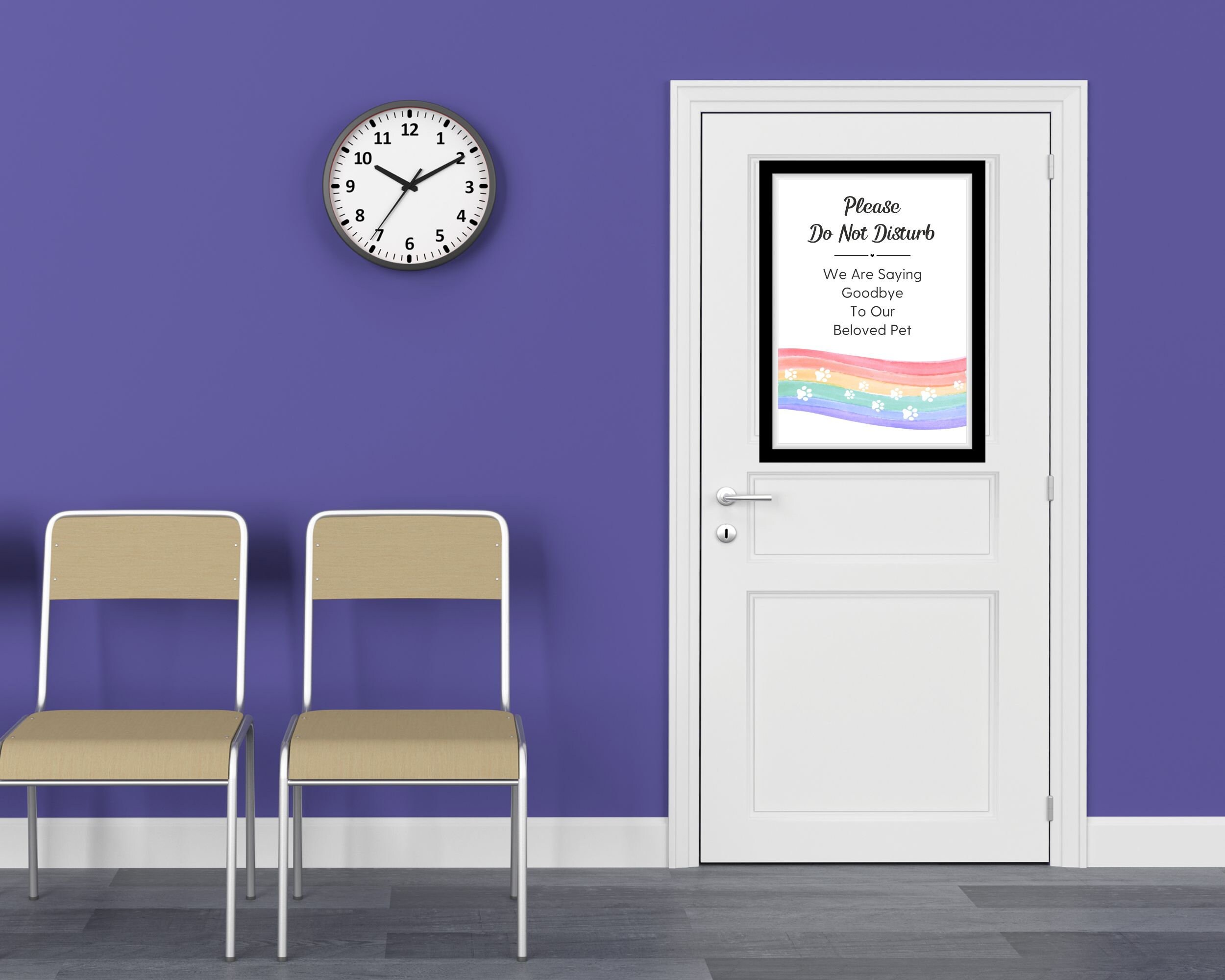 Do Not Disturb Rainbow Bridge Vet Printable Sign Rainbow Bridge Vet ...