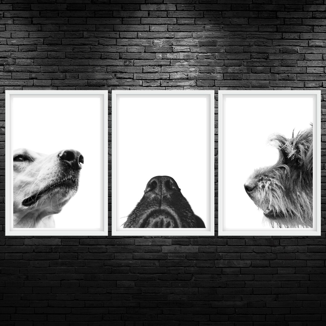 Loyal Friends Trio Printable Wall Art Dog Portrait Wall Art Dog ...