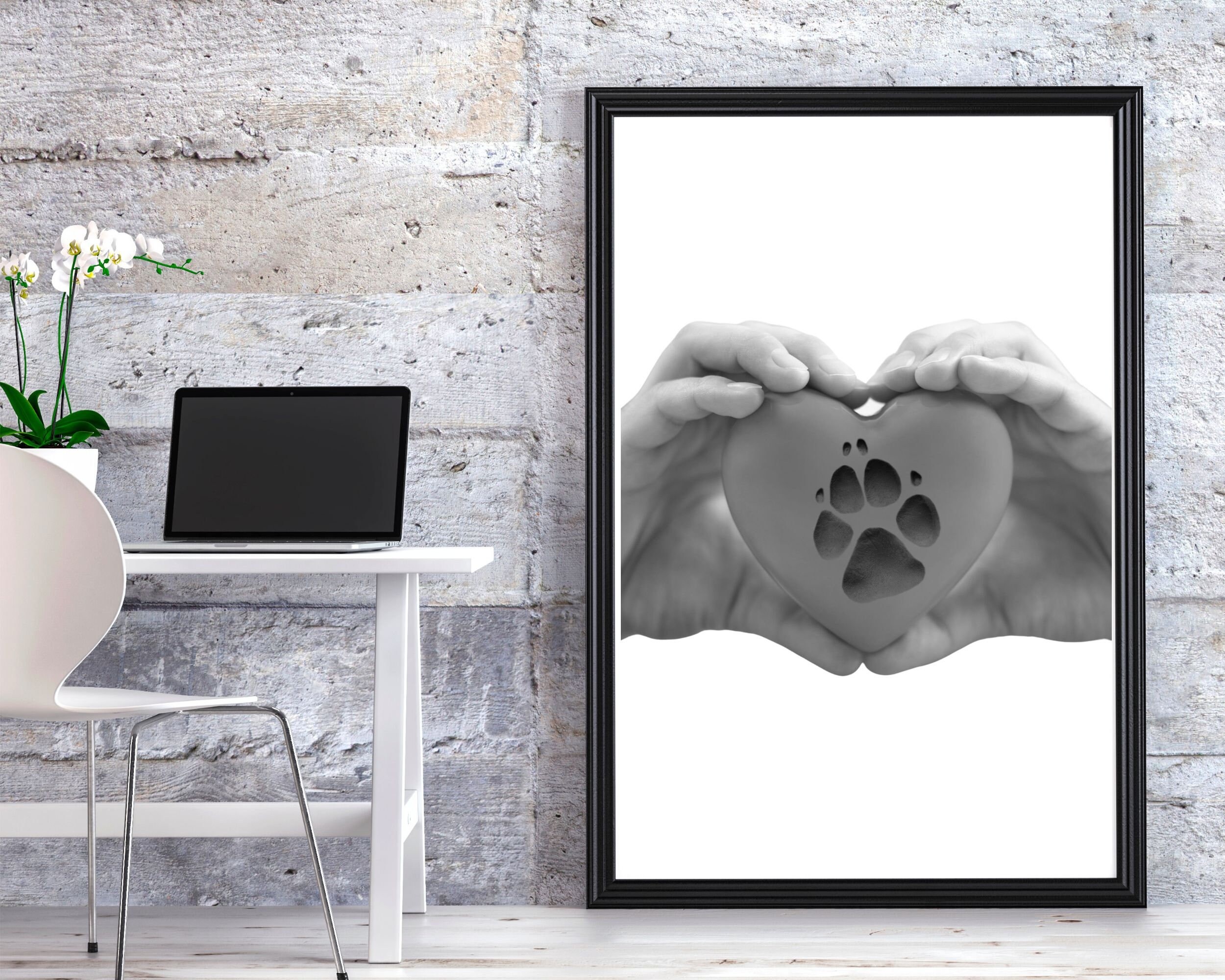 Paw and Hand Printable Wall Art Veterinarian Office Wall Art Dog Paw ...