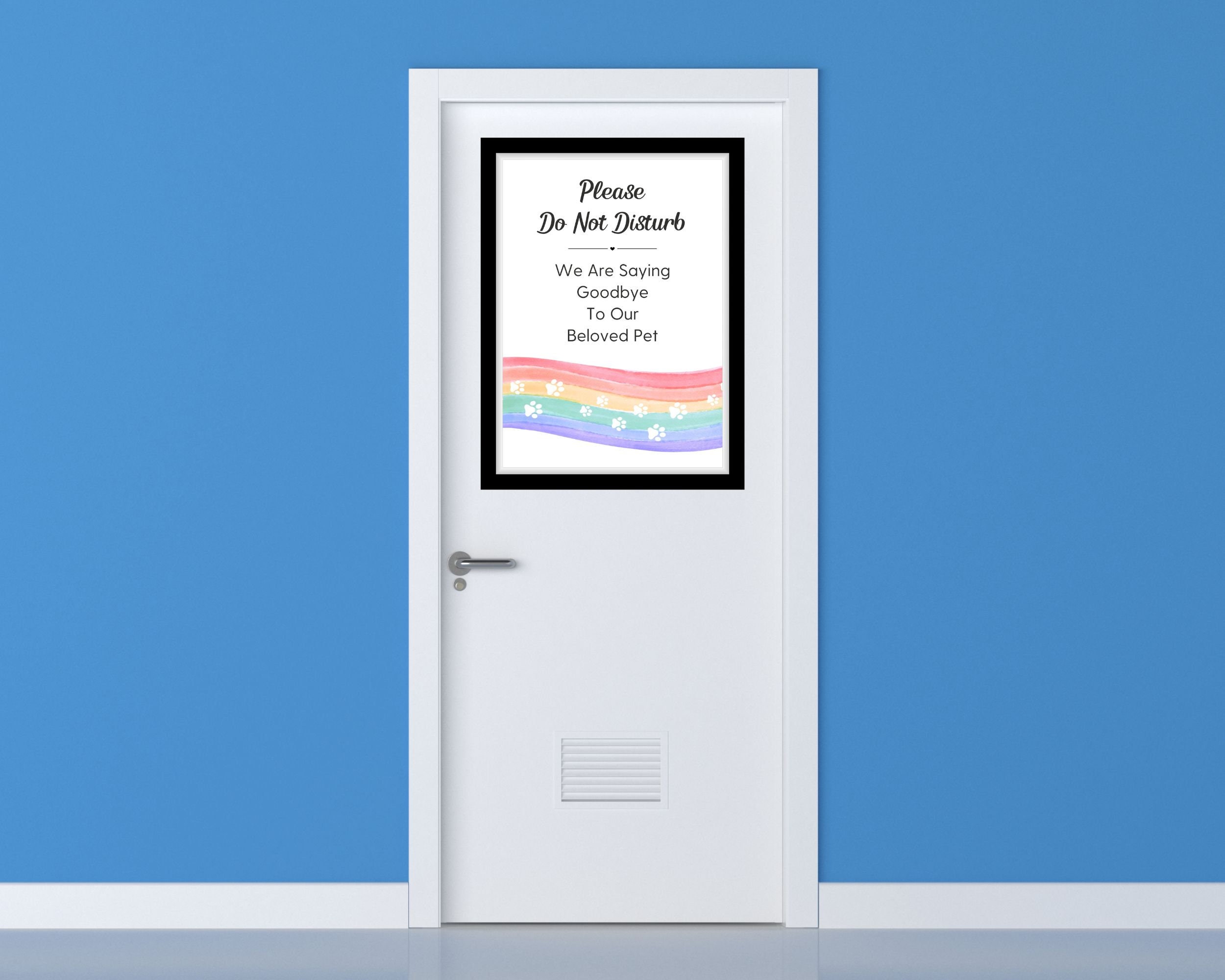 Do Not Disturb Rainbow Bridge Vet Printable Sign Rainbow Bridge Vet ...