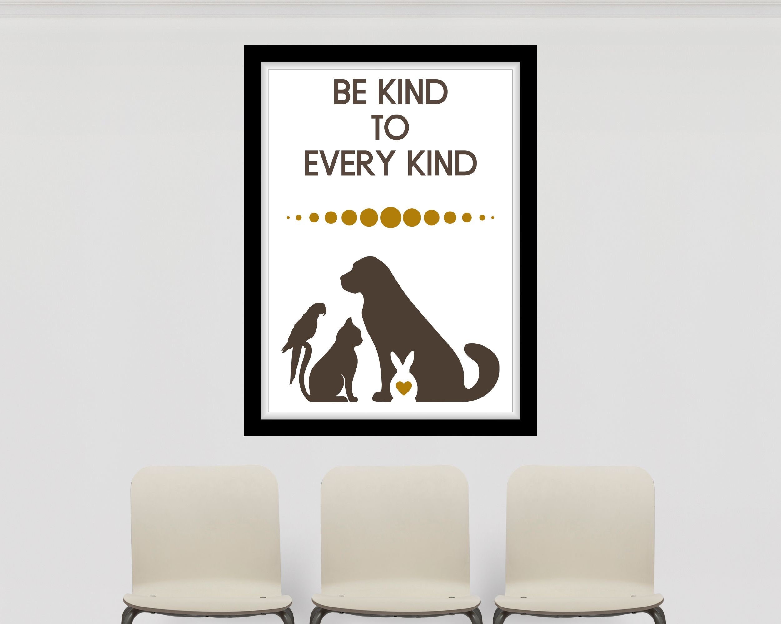 Be Kind to Every Kind Printable Wall Art Vet Office Decor Vet Clinic ...