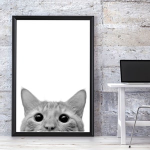 Peeking Cats Vet Clinic Printable Wall Art Cat Vet Office Decor ...