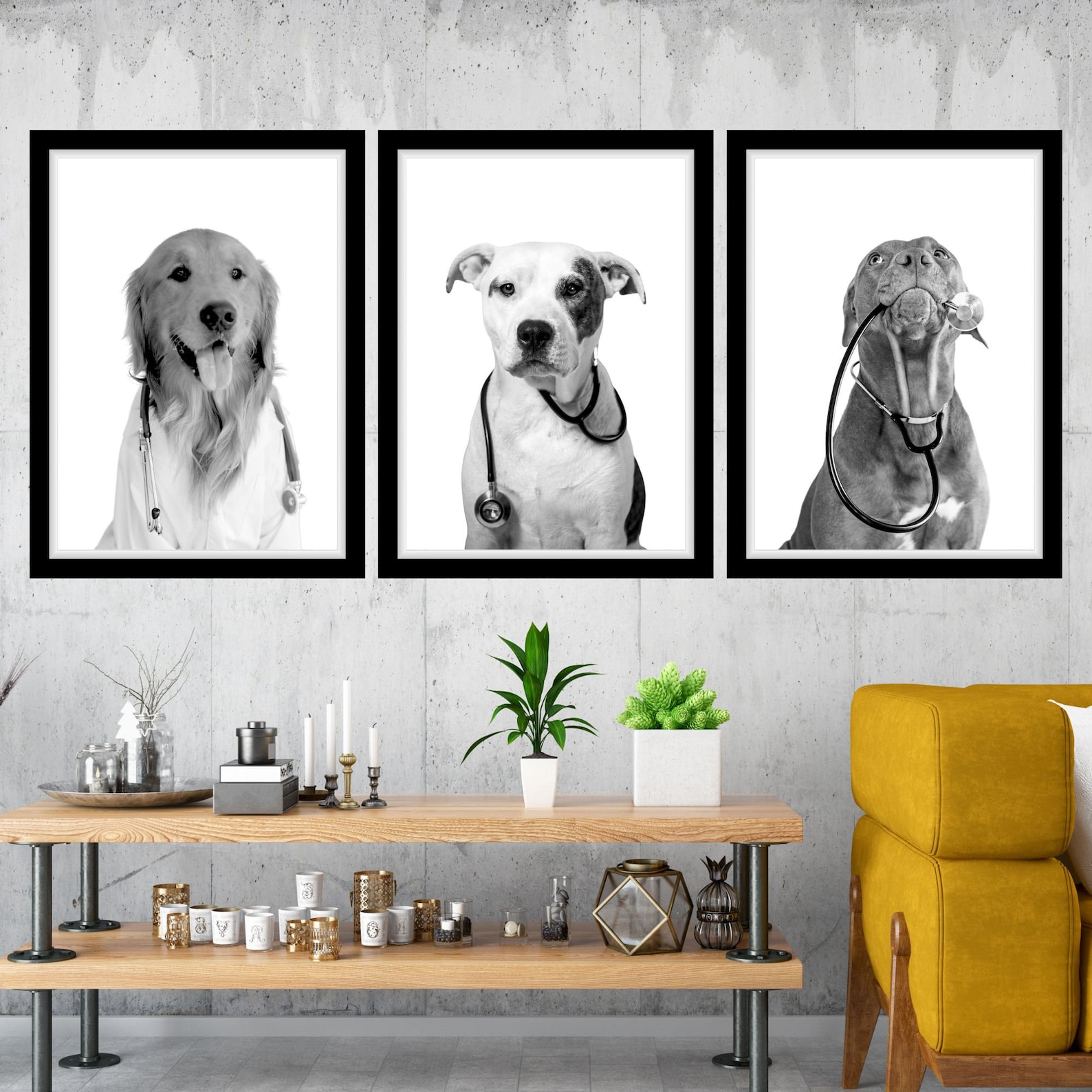 Dog Doctor Printable Wall Art Pet Portrait Veterinarian Clinic Decor ...