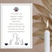 Veterinary Euthanasia Notice Printable Art Veterinarian Pet Loss Sign ...