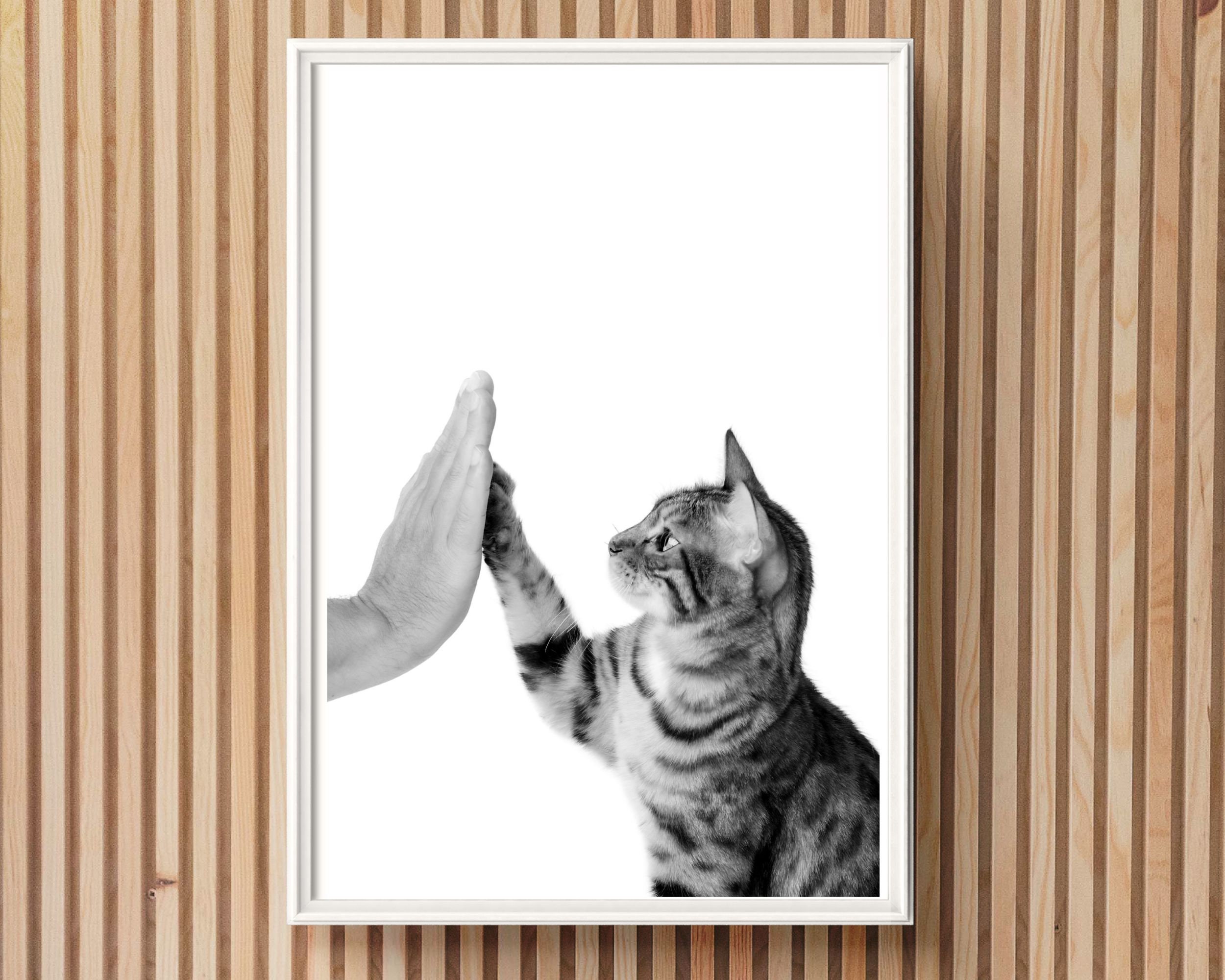 Dog and Cat Handshake Printable Wall Art Veterinary Office Wall Art Dog ...
