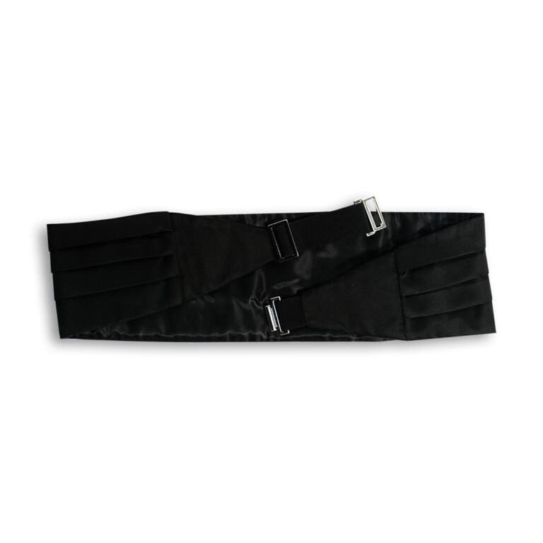 Black Silk Cummerbund | Luxury Formal Waistband | Italian Ceremony Sash ...