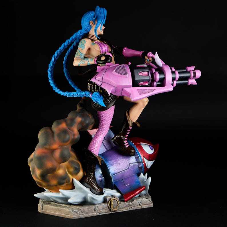 Custom Jinx Figure 1/6 Scale: Hand-painted League of Legends ...