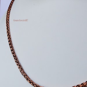 Handmade Antiqued Copper Chain Necklace: Pure Copper Jewelry - Etsy