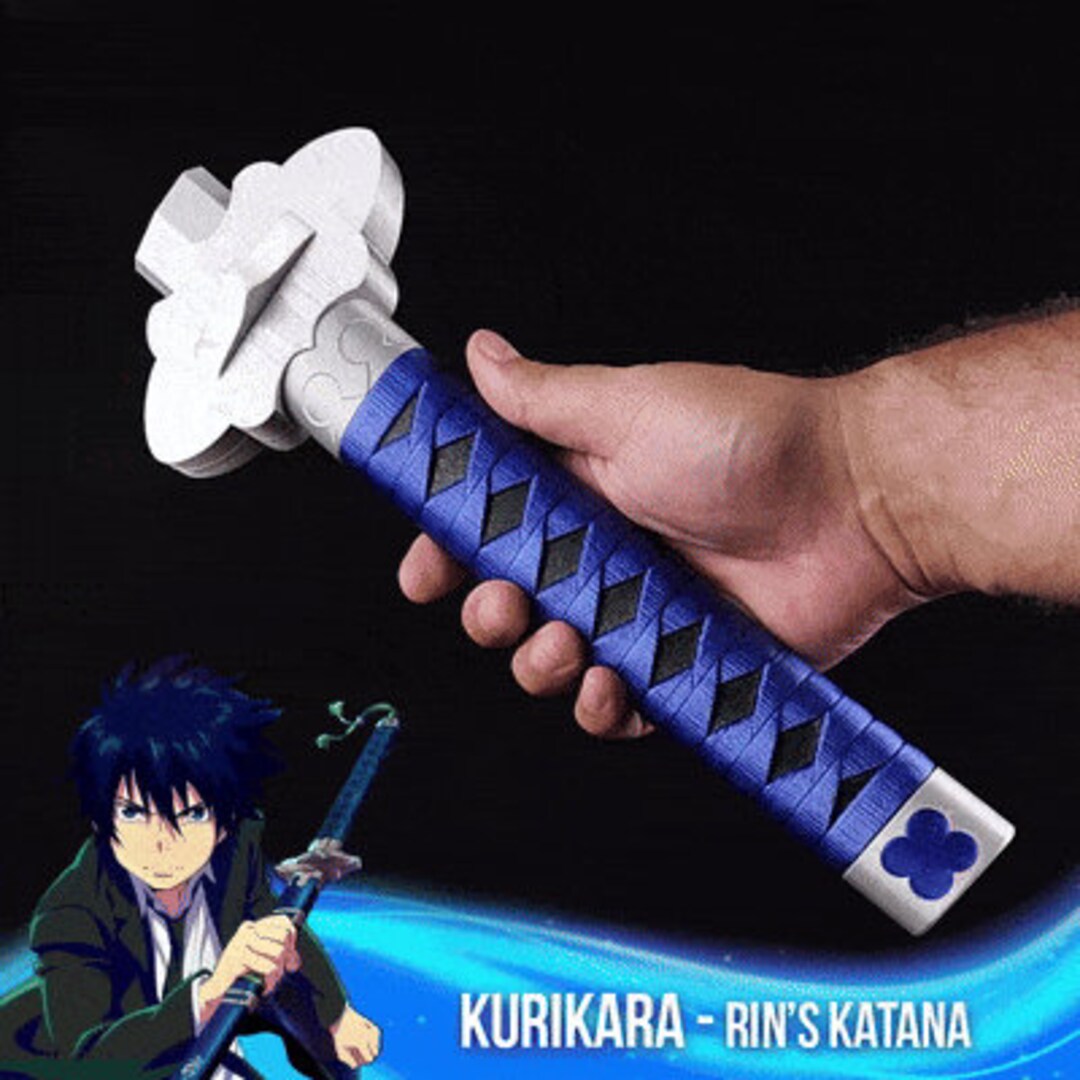 KURIKARA Rin's Katana Blue Exorcist Sword/collapsible Retractable Sword ...