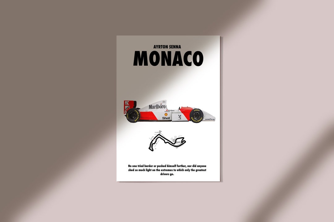 Monaco Formula 1 Poster, Wall Art, Home Decoration, Living Room Decor ...