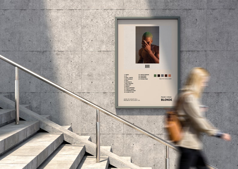 Frank Ocean Blonde Album Cover Poster / Music Print / Wall Art ...