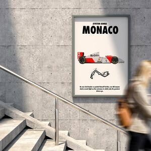 Monaco Formula 1 Poster, Wall Art, Home Decoration, Living Room Decor ...