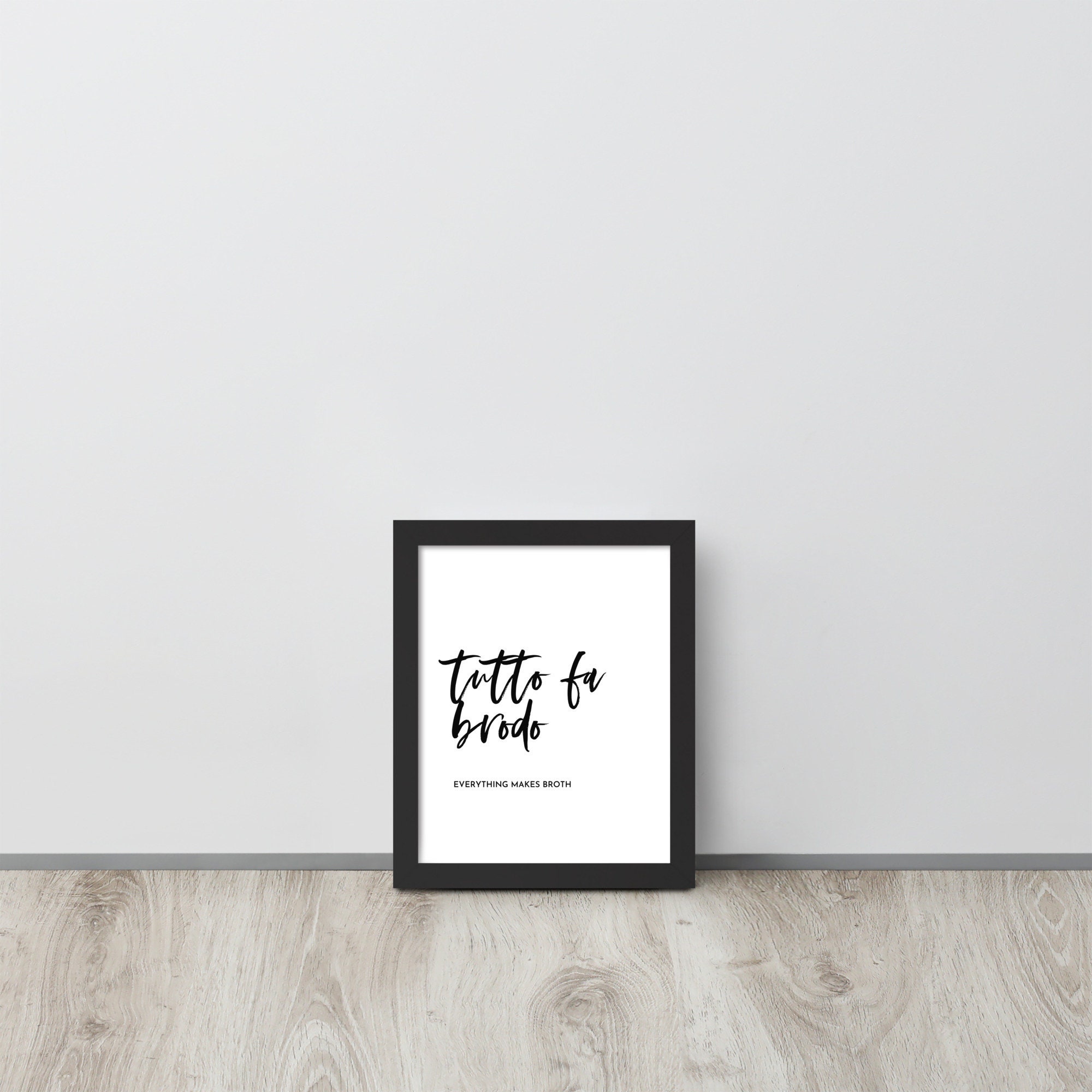 Framed Italian Quote Poster Italian Saying Italy Wall Art Decor Italy ...