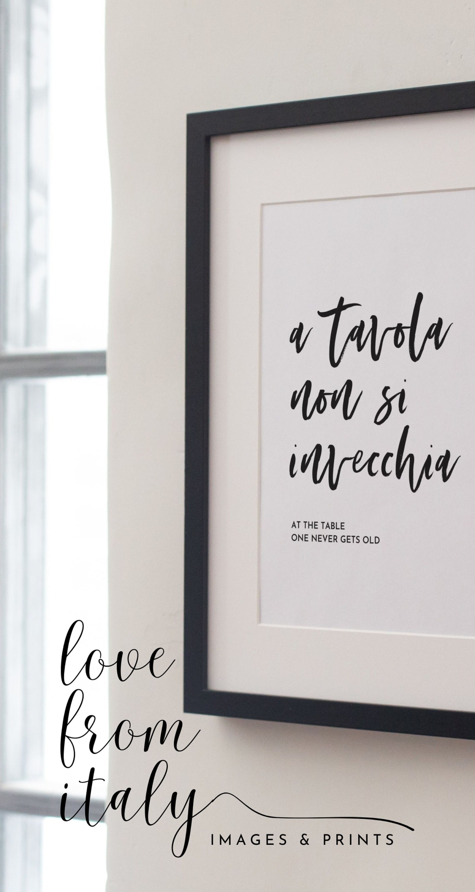 Italian Idiom Print Italian Saying Unframed Vintage Italian Saying Wall ...