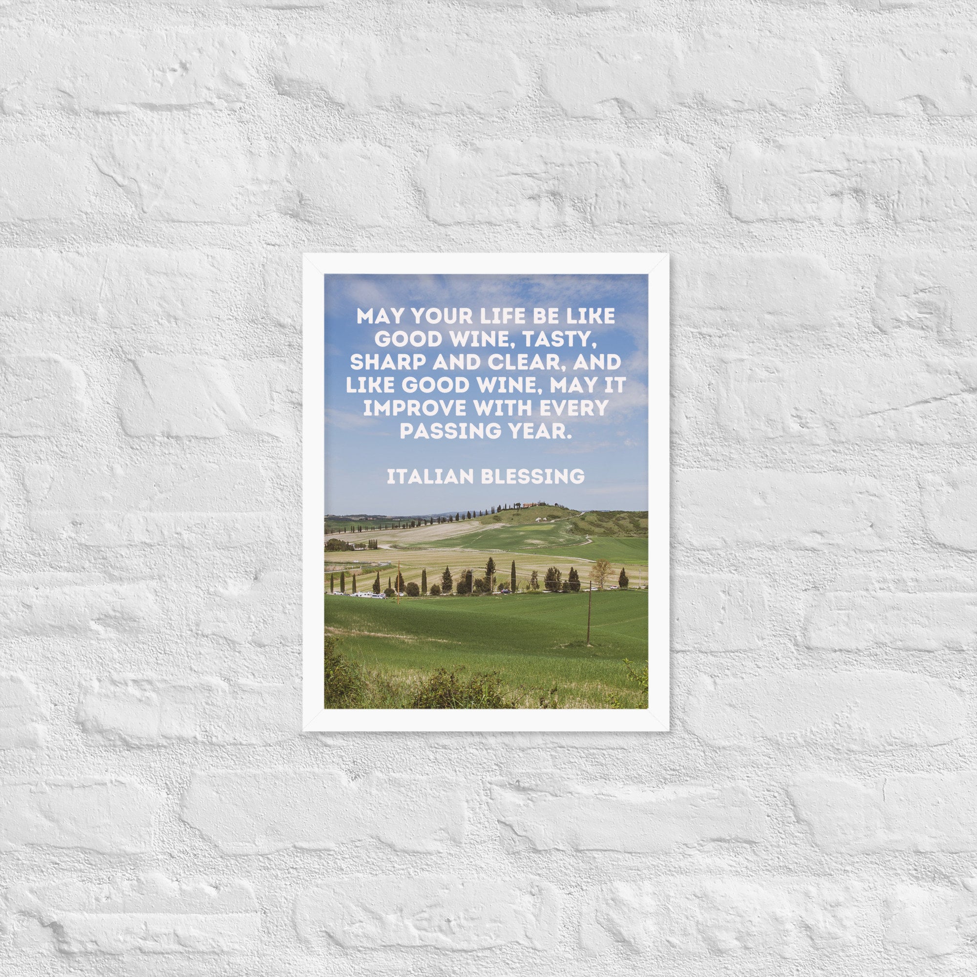 Framed Italian Blessing Italian Gift Italy Lover Gift Wedding Blessing ...