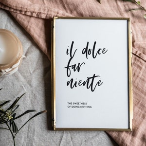 Unframed Italian Idiom Print Vintage Italian Saying Italy Wall Art ...