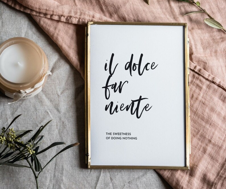 Unframed Italian Idiom Print Vintage Italian Saying Italy Wall Art ...