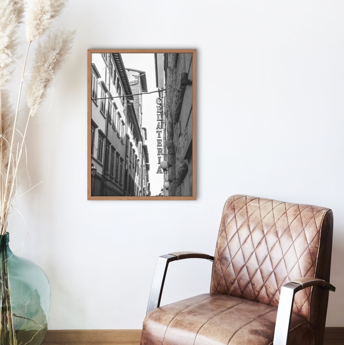 Italy Photo Frame Italy Black and White Photo Framed Gelateria Poster ...