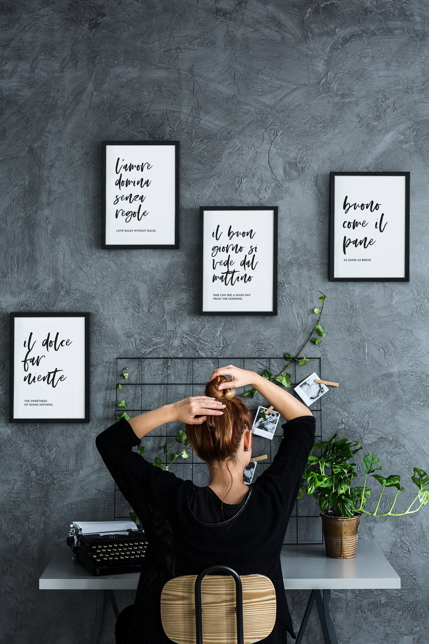 Unframed Italian Idiom Print Vintage Italian Saying Italy Wall Art ...