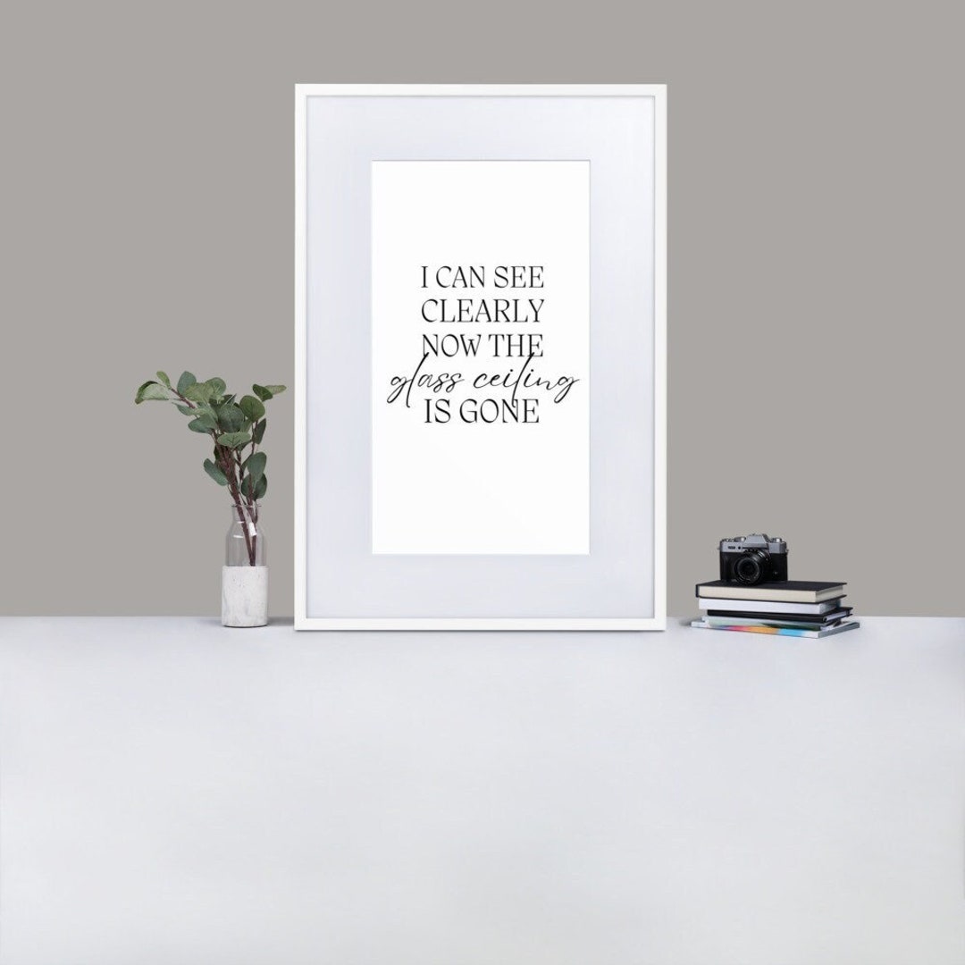 Glass Ceiling Poster Kamala Poster Hamala Harris Poster Glass Ceiling ...