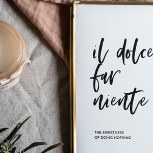 Unframed Italian Idiom Print Vintage Italian Saying Italy Wall Art ...