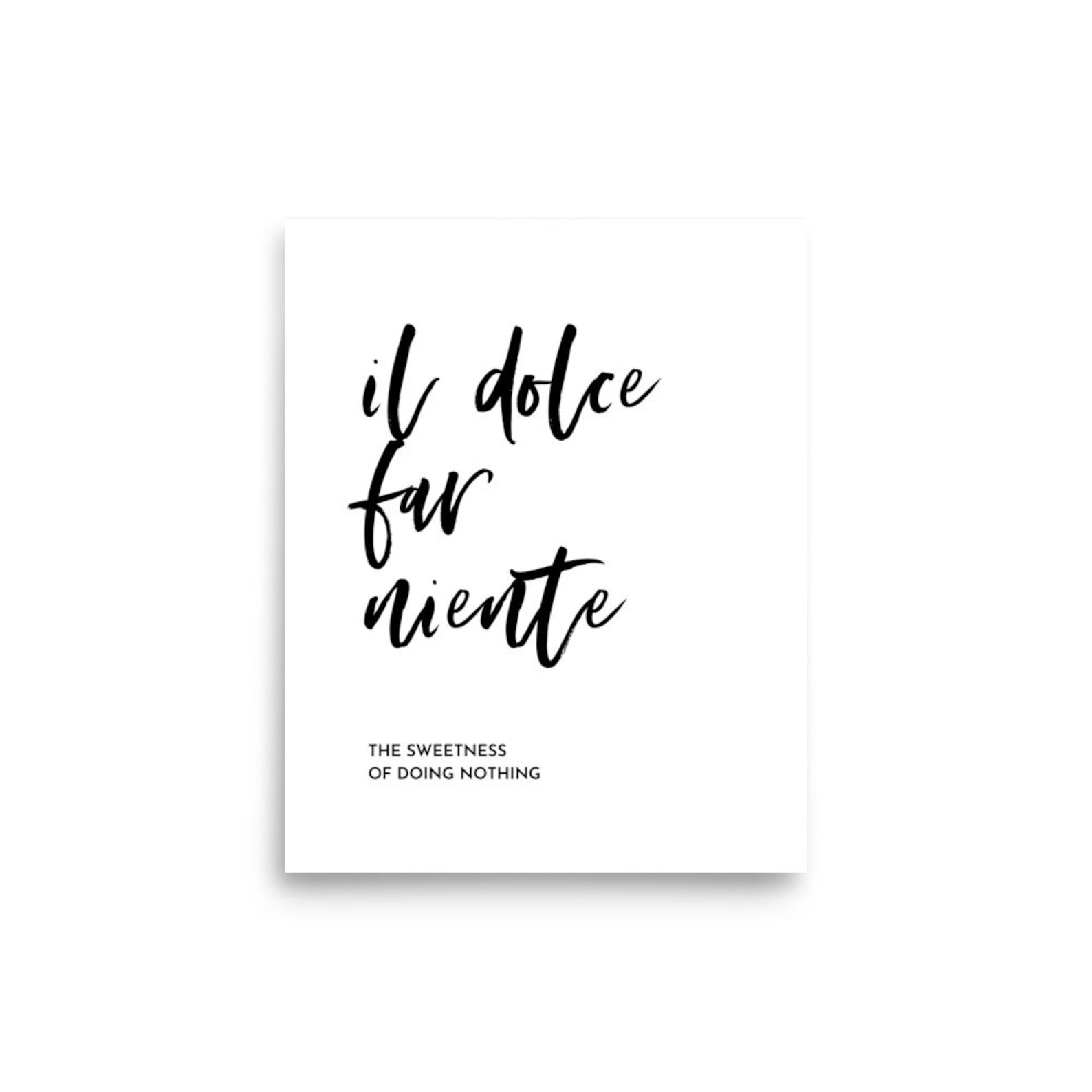 Unframed Italian Idiom Print Vintage Italian Saying Italy Wall Art ...