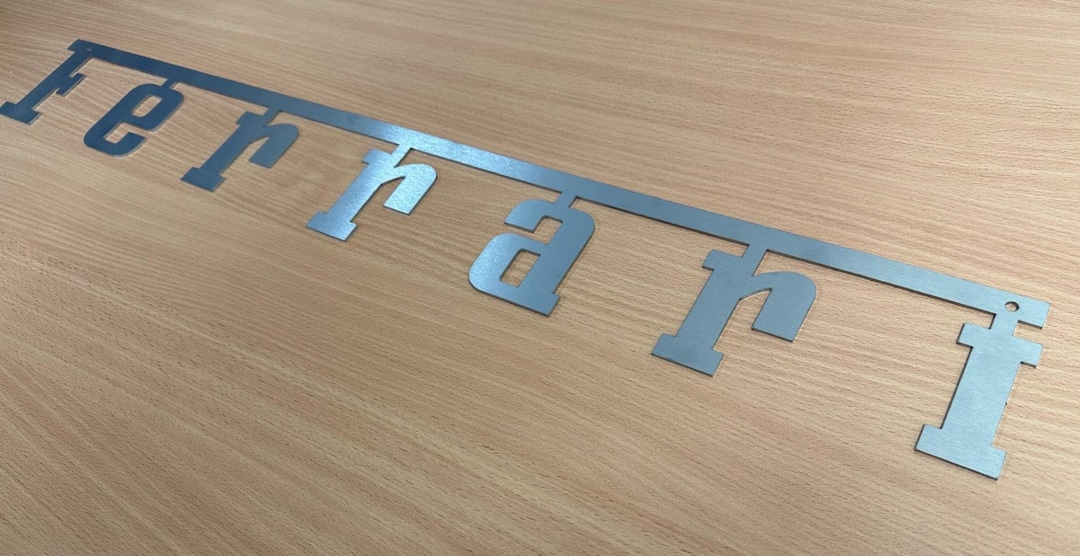Stainless Steel Ferrari Wall Sign - Etsy