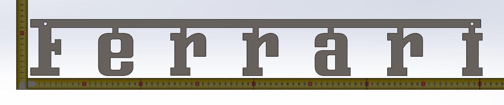 Stainless Steel Ferrari Wall Sign - Etsy