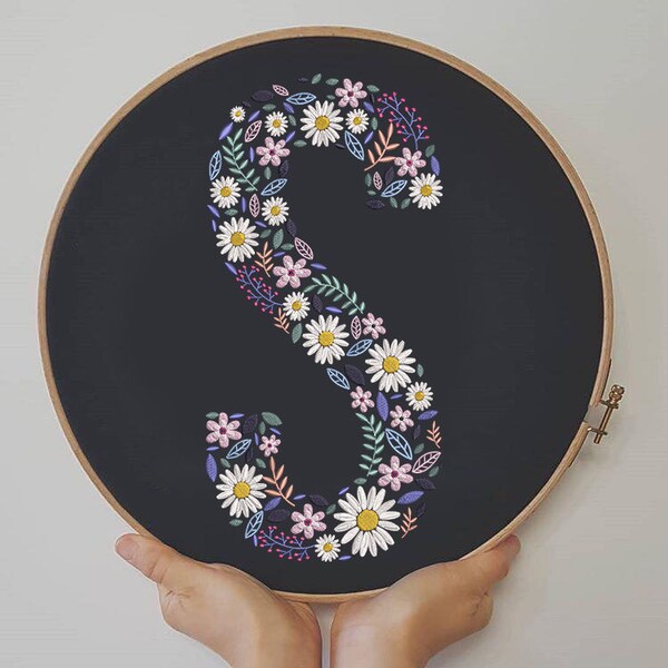 Monogram Font Embroidery - Etsy