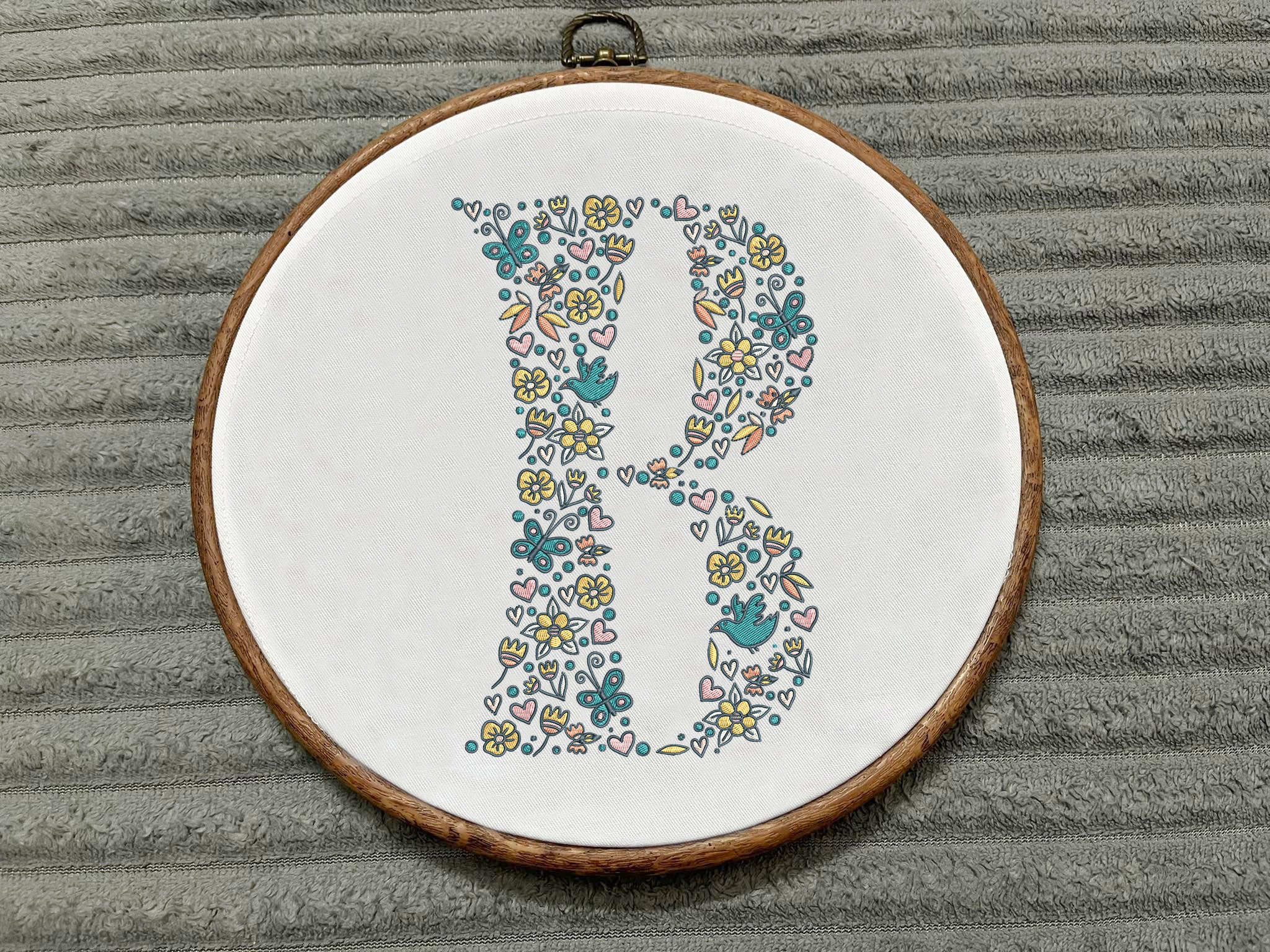 Letter B Embroidery Design Letter B Embroidery - Etsy