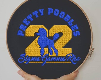 Sigma Gamma Rho Pretty Poodle - Etsy