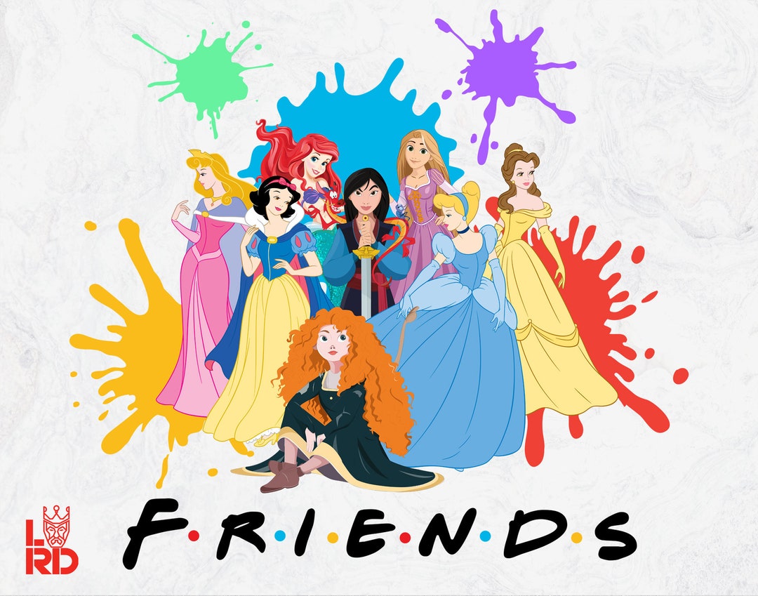 Princesses Clipart PNG, Friends PNG, Cartoon Characters PNG, Princess ...