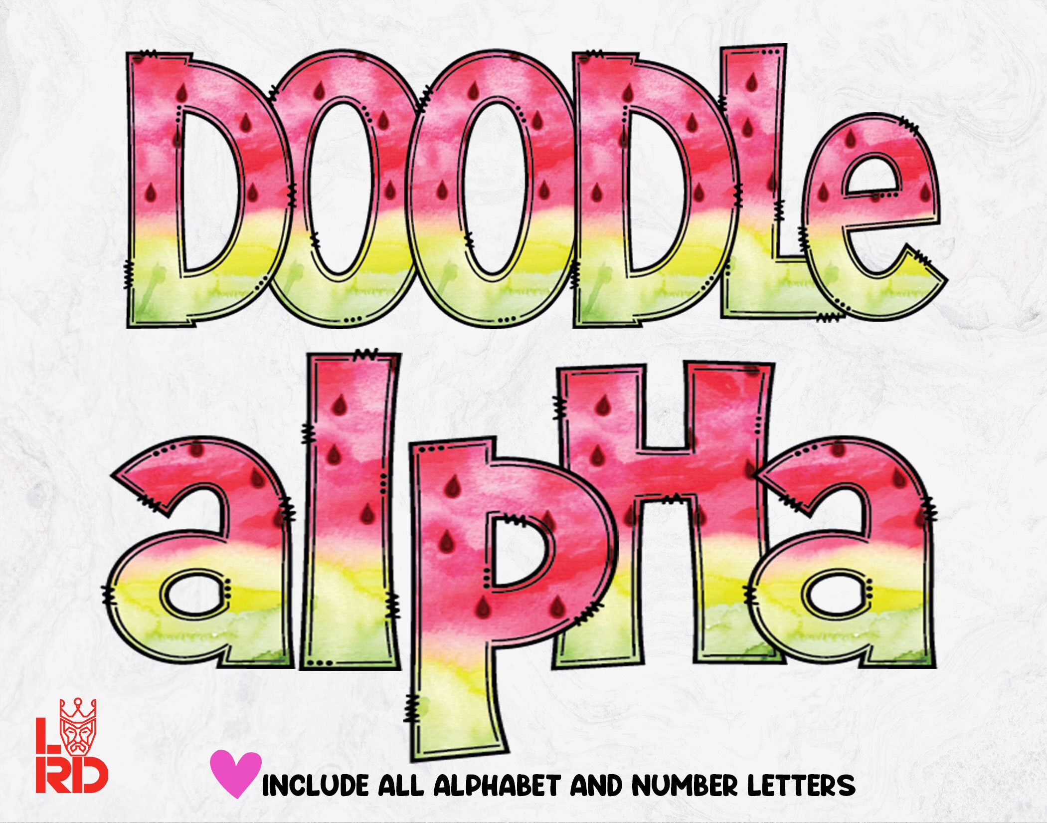 Watermelon Alphabet PNG, Fruit Letters, Fruit Doodle Letters ...