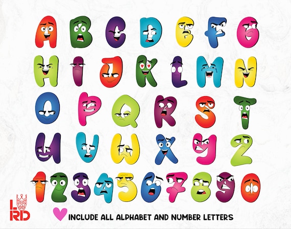 Graffiti Letters With Faces