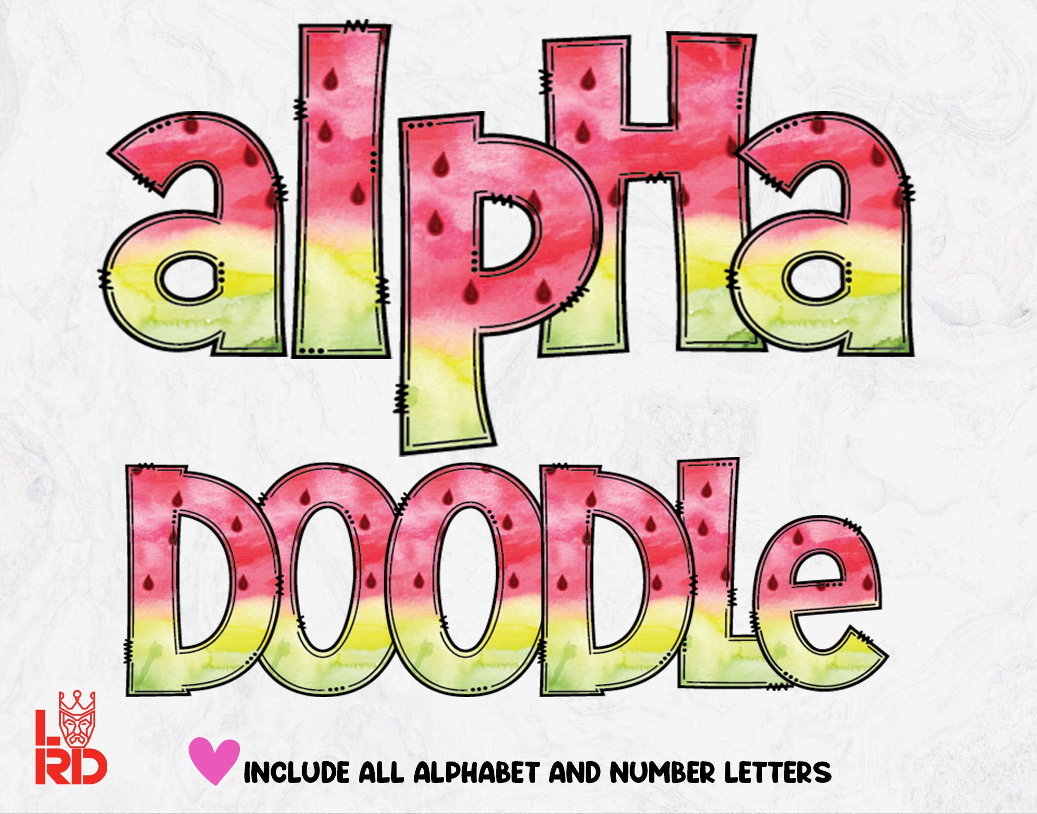 Watermelon Alphabet PNG, Fruit Letters, Fruit Doodle Letters ...