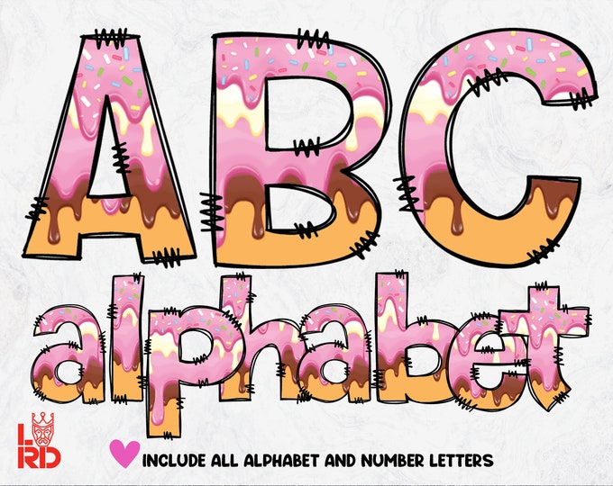 Sweet Summer PNG, Ice Cream Birthday, Ice Cream Letters PNG Bundle, Ice ...